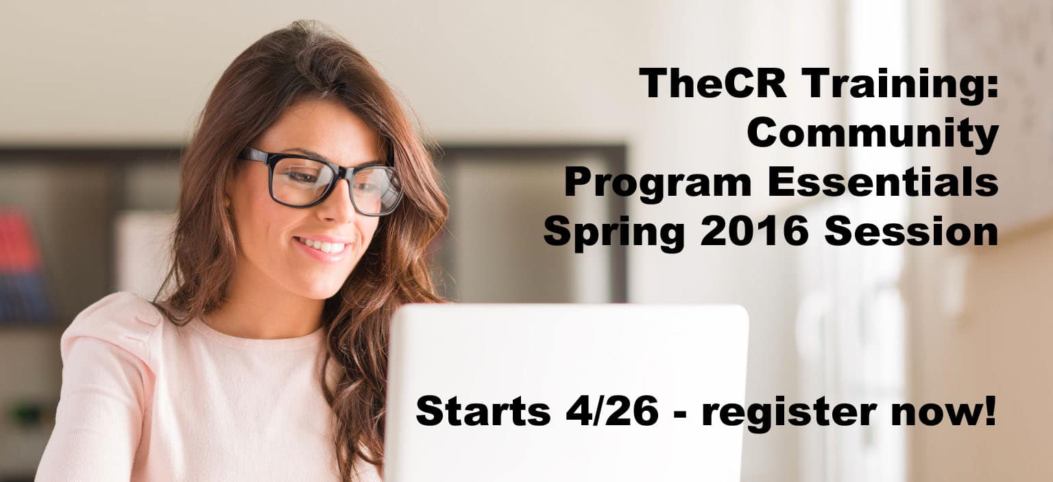 Community Program Essentials Training